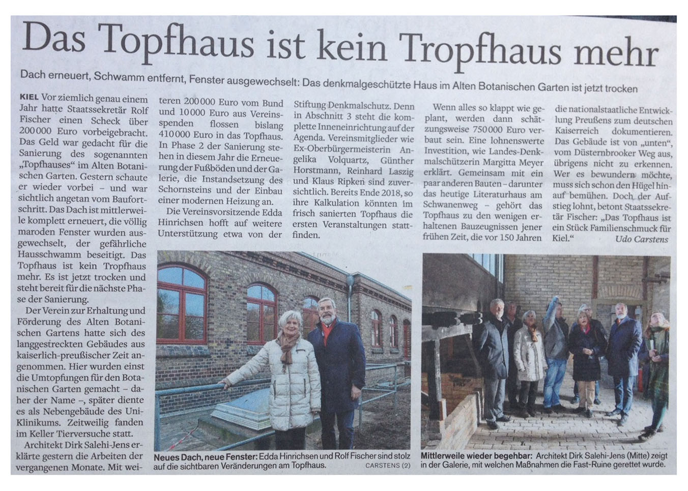 Alter Botanischer Garten Kiel Presse